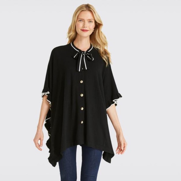 Draper James | Sweaters | Nwt Draper James Ruffle Oversized Sweater ...